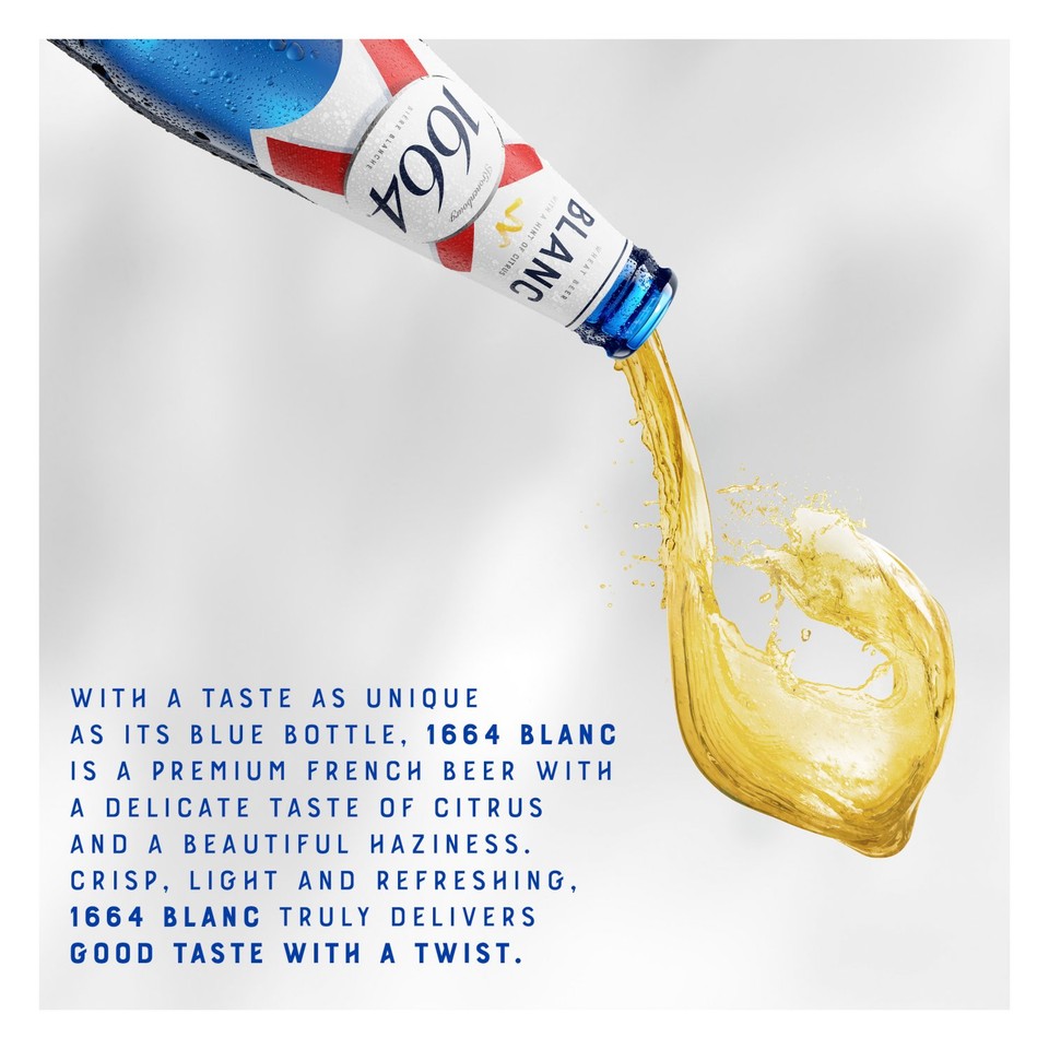 1664 Blanc Premium Lager Beer Bottles - Morrisons Online Groceries & Offers