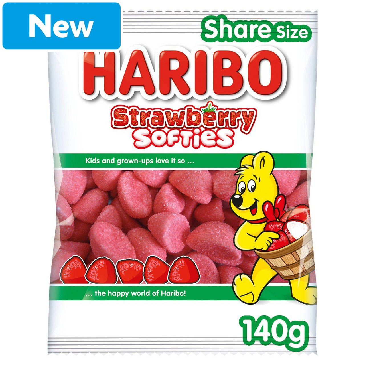 Haribo Strawberry Softies 140g - Morrisons Online Groceries & Offers