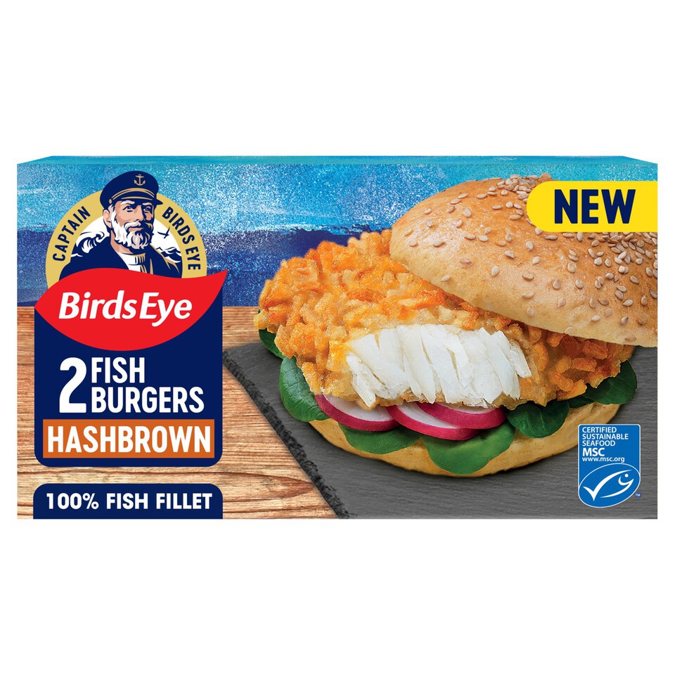 Birds Eye 2 Crispy Hash Brown Fish Burgers - Morrisons Online Groceries ...