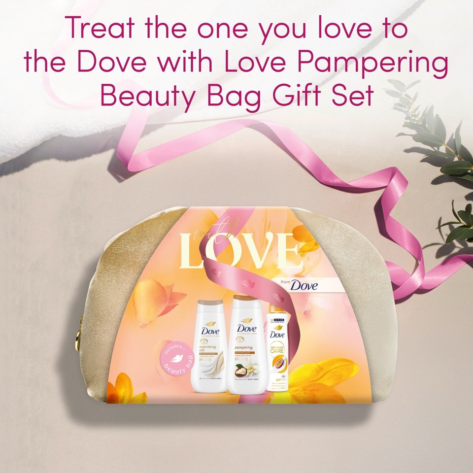 Dove With Love Pampering Beauty Bag Gift Set - Morrisons Online ...
