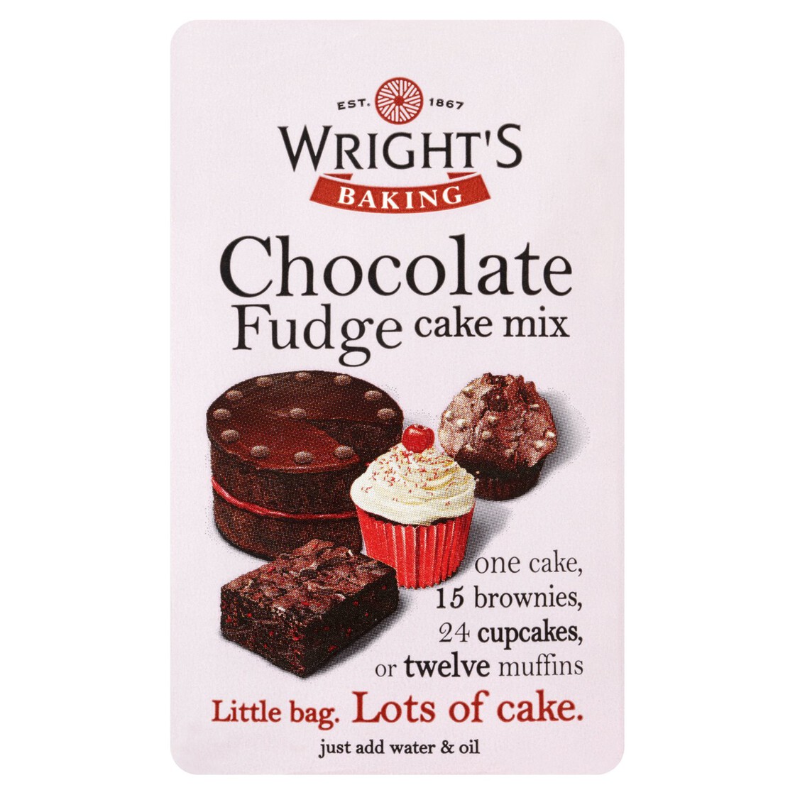 Wright's Chocolate Fudge Cake Mix - Morrisons Online Groceries & Offers