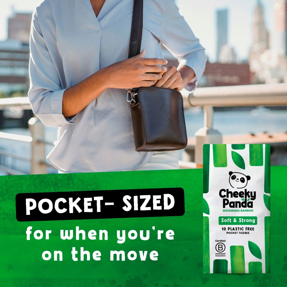 Cheeky Panda Plastic Free Bamboo Pocket Tissues (8 pack) - Morrisons ...