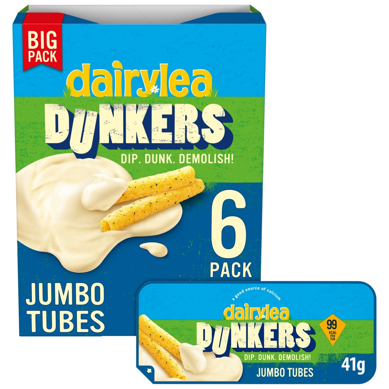 Dairylea Dunkers Jumbo Tubes Cheese Snacks 6 Pack - Morrisons Online ...