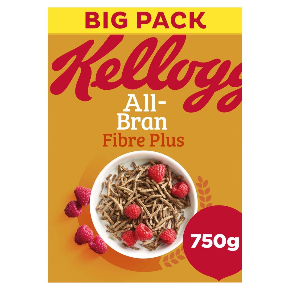 Kellogg's All-Bran Fibre Plus Breakfast Cereal 750g - Morrisons Online ...