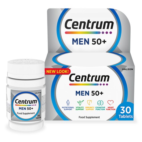 Centrum Men 50+ Multivitamins & Vitamin Tablets, 30s - Morrisons Online ...