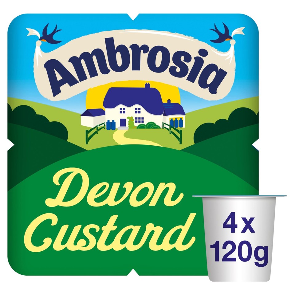 Ambrosia Devon Custard Pots 4x120g - Morrisons Online Groceries & Offers