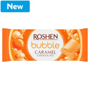 Roshen Bubbles Chocolate Bar Caramel - Morrisons Online Groceries & Offers