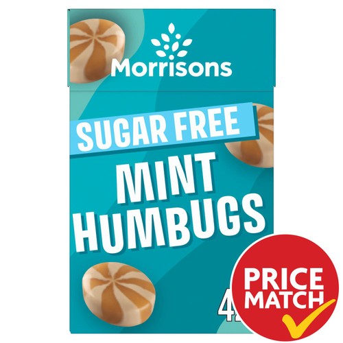 Morrisons Sugar Free Mint Humbugs 42g - Morrisons Online Groceries & Offers