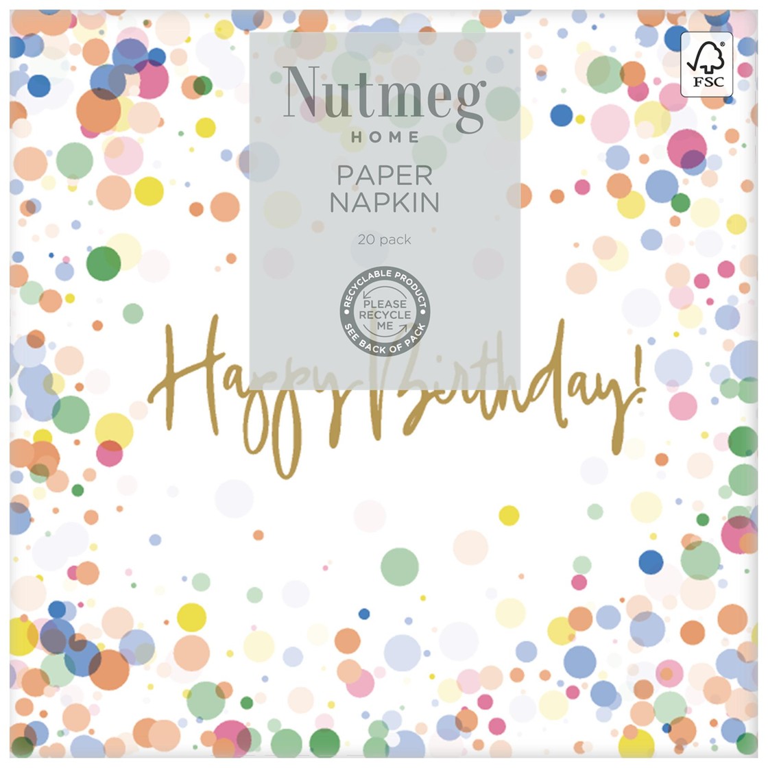 Nutmeg Home Bubbles Napkins 20 pack - Morrisons Online Groceries & Offers