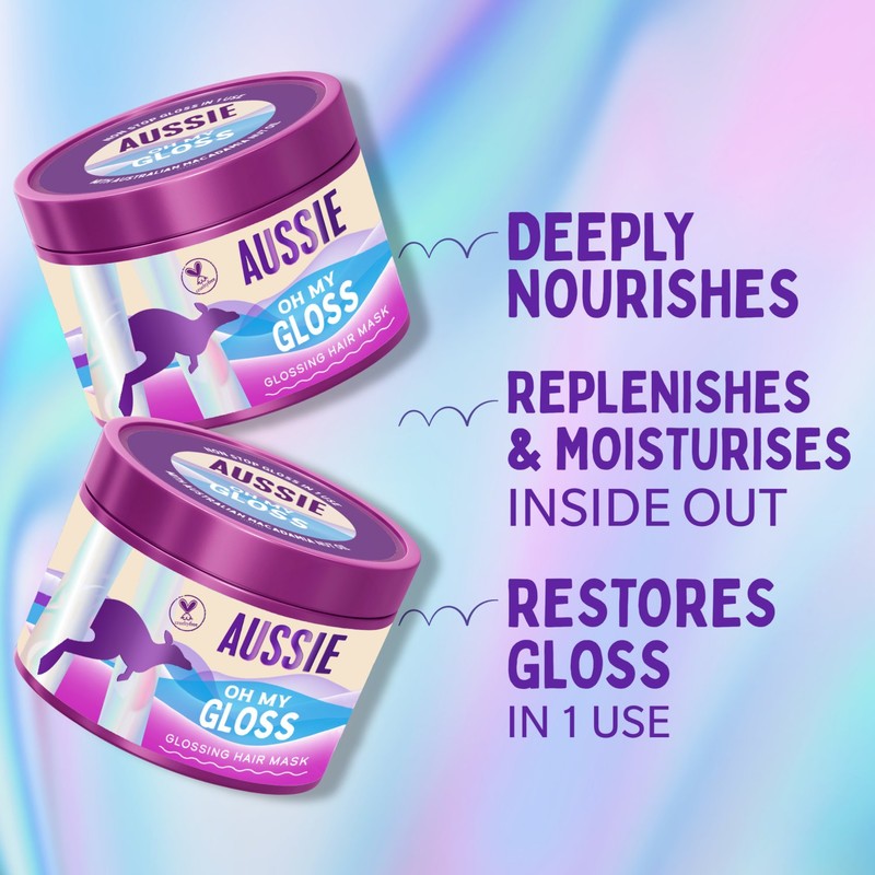 Aussie Oh My Gloss Glossing Hair Mask 500ml - Morrisons Online ...