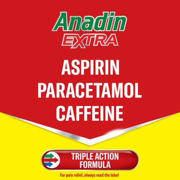Anadin Extra Aspirin, Paracetamol, & Caffeine Caplets 16s - Morrisons ...