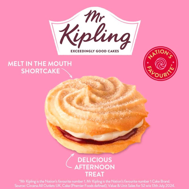 Mr Kipling Viennese Whirls Biscuits Multipack Snack 6pk - Morrisons ...