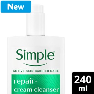 Simple Facial Cleanser Repair+ 240ml - Morrisons Online Groceries & Offers