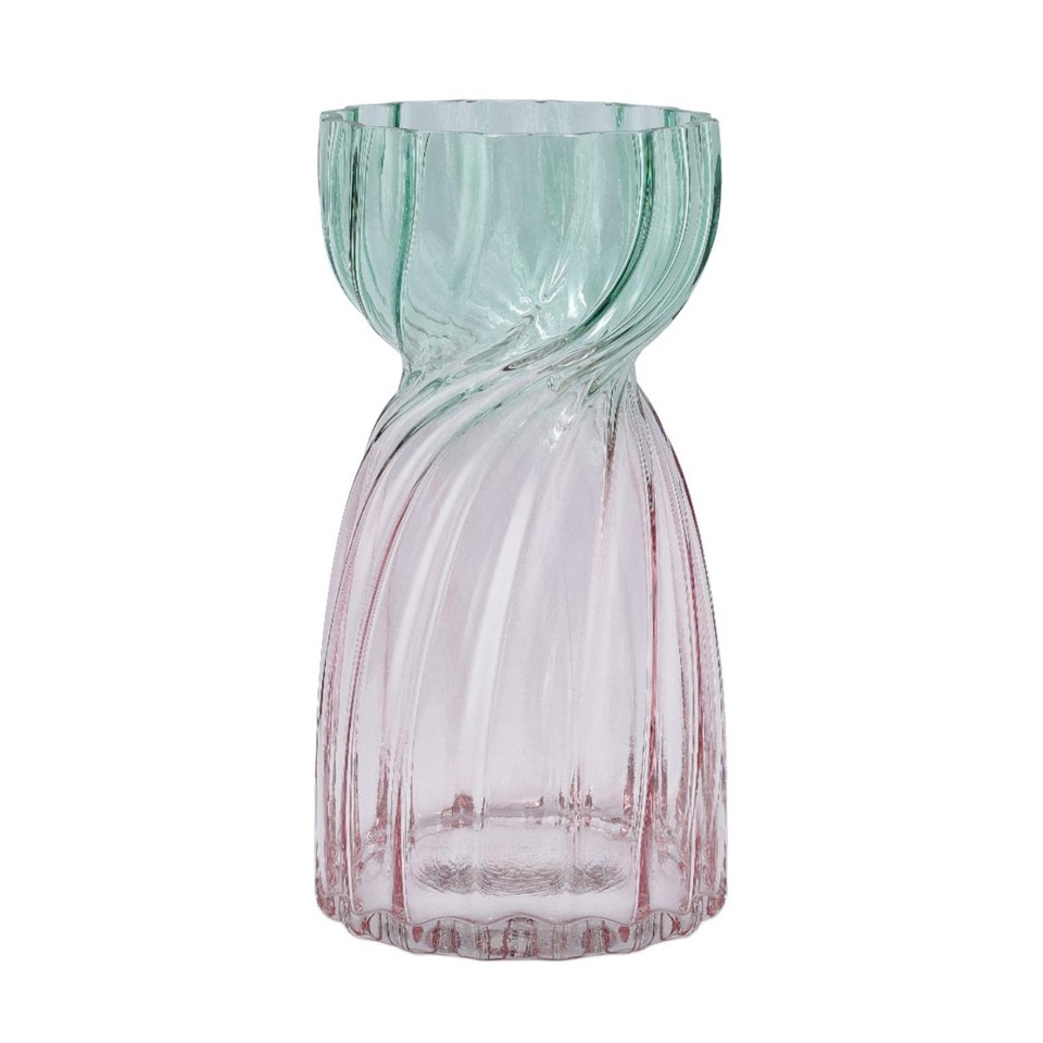 Nutmeg Home Hot House Ombre Glass Vase - Morrisons Online Groceries ...
