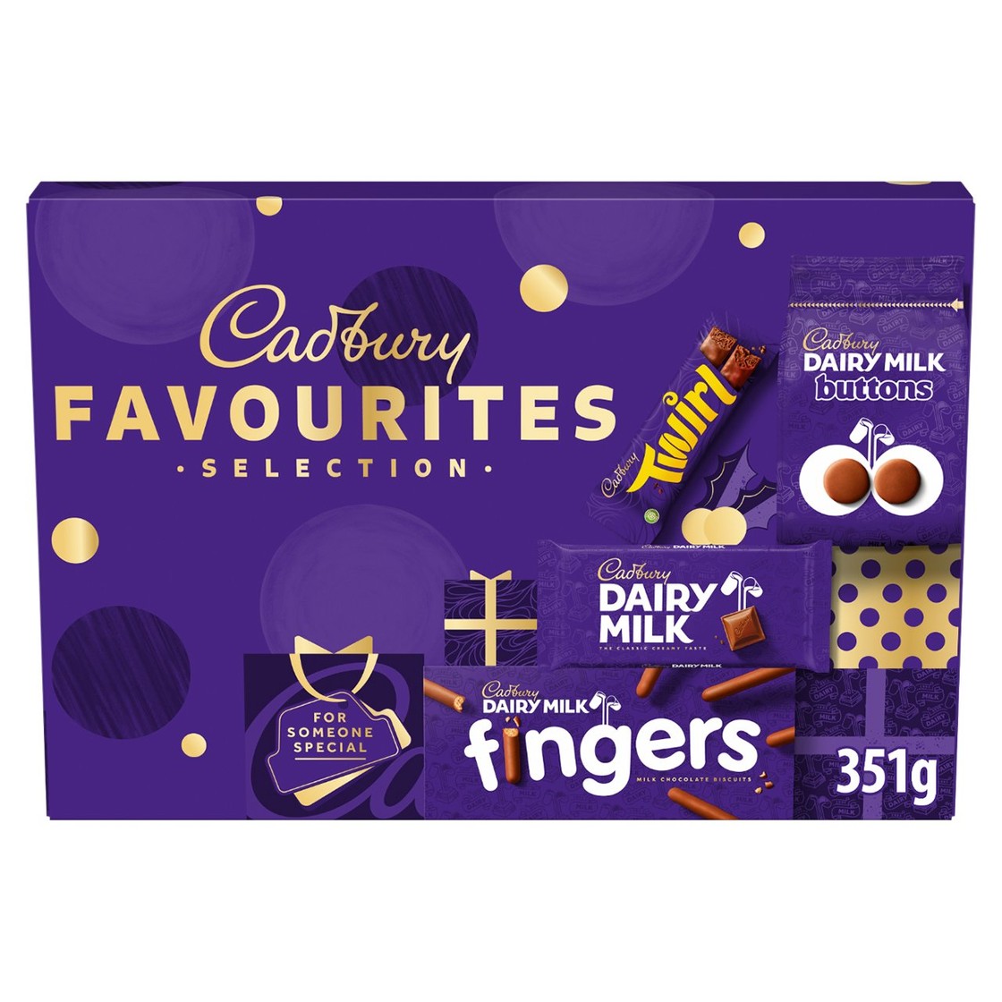 Cadbury Chocolate Favourites Christmas Selection Box 351g - Morrisons ...