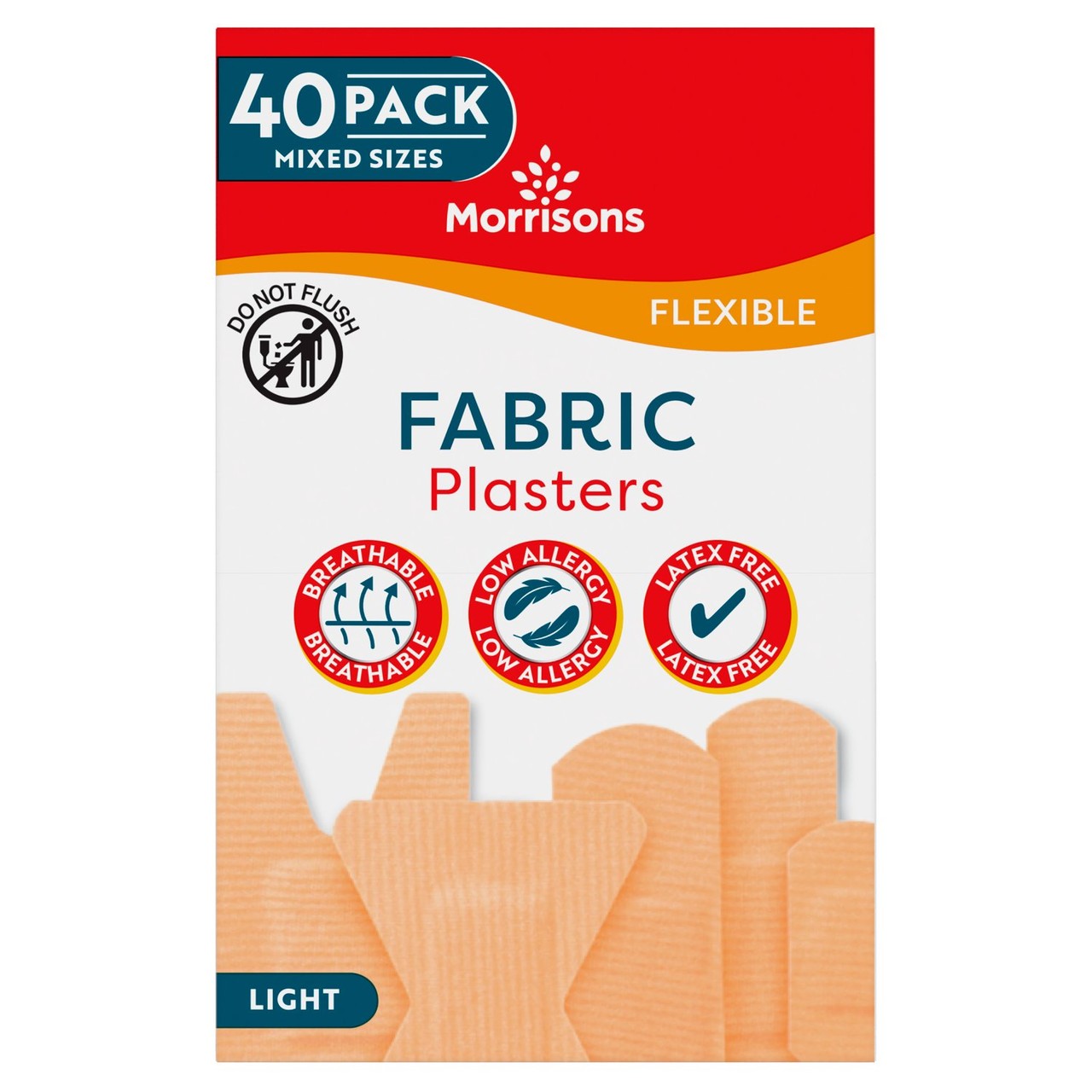 Morrisons Light Skin Tone Plasters - Morrisons Online Groceries & Offers