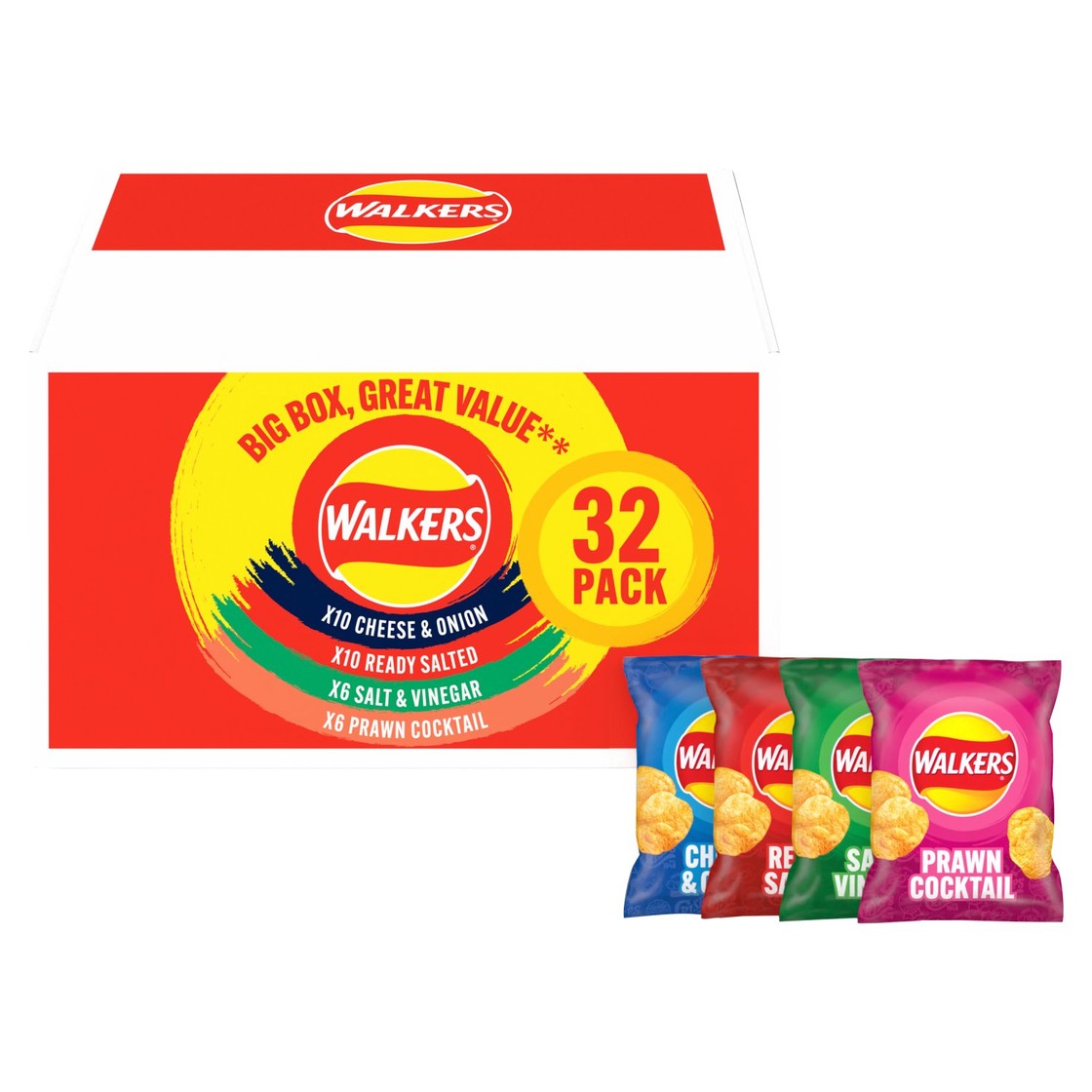 Walkers Classic Variety Multipack Crisps Box - Morrisons Online Groceries & Offers