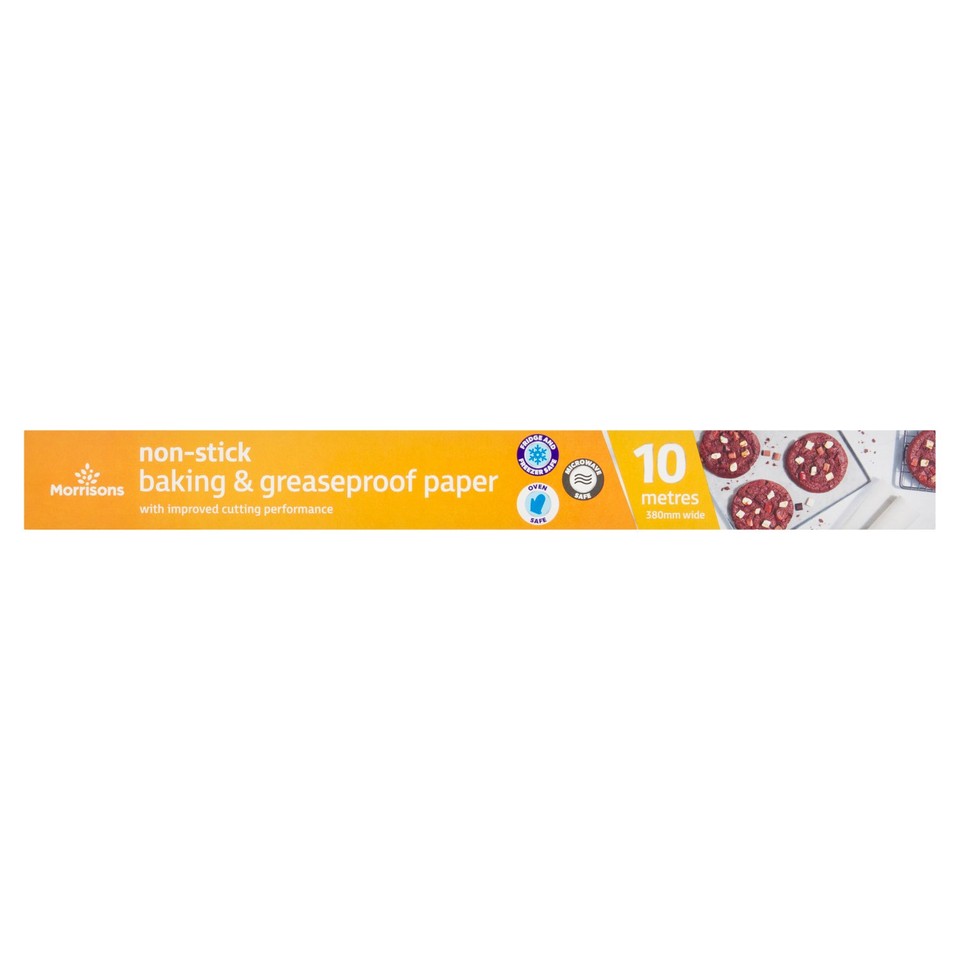 Morrisons Non Stick And Baking Greaseproof Paper 10m - Morrisons Online ...