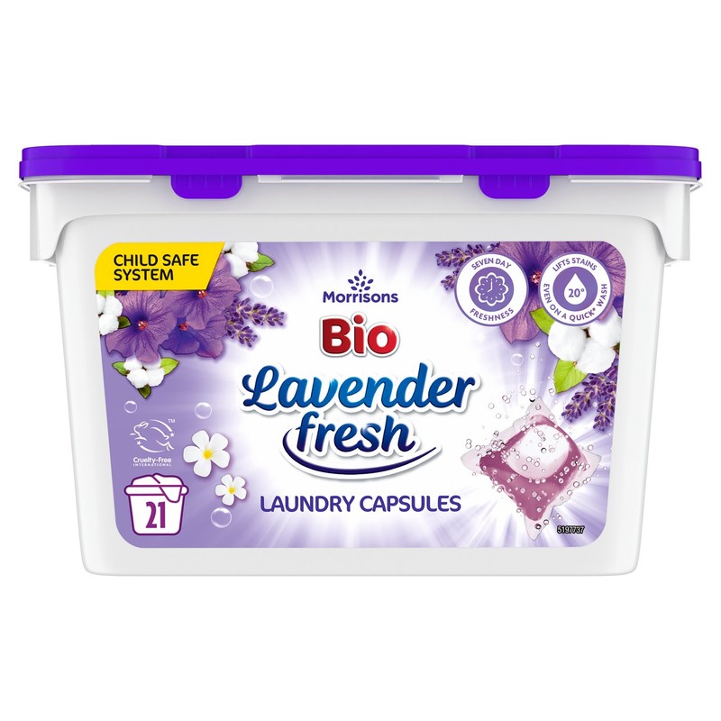 Morrisons Lavender Fresh Laundry Pods 21 Pack - Morrisons Online ...