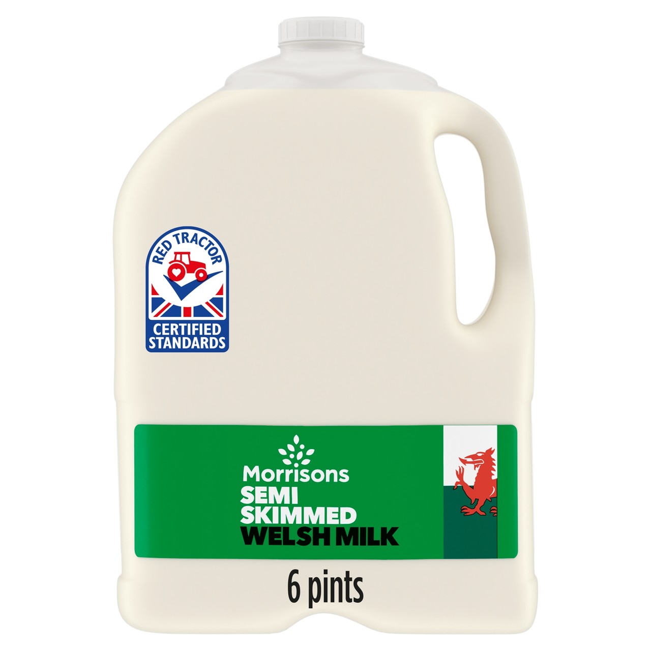 Morrisons Welsh Semi Skimmed Milk 6 Pint - Morrisons Online Groceries ...