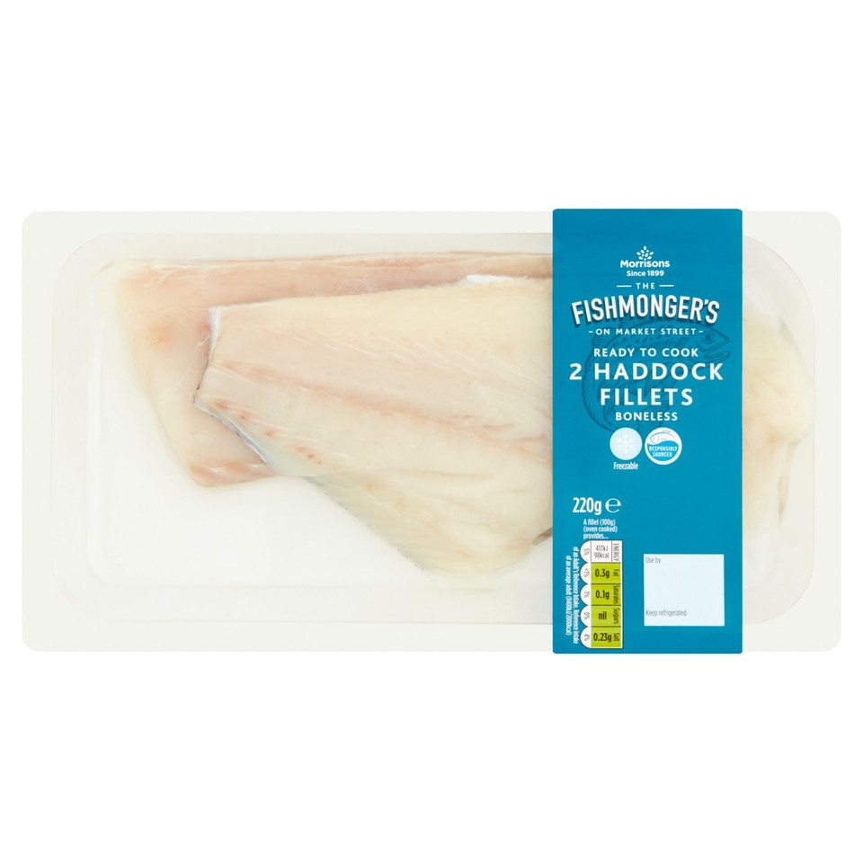 Morrisons 2 Haddock Fillets - Morrisons Online Groceries & Offers