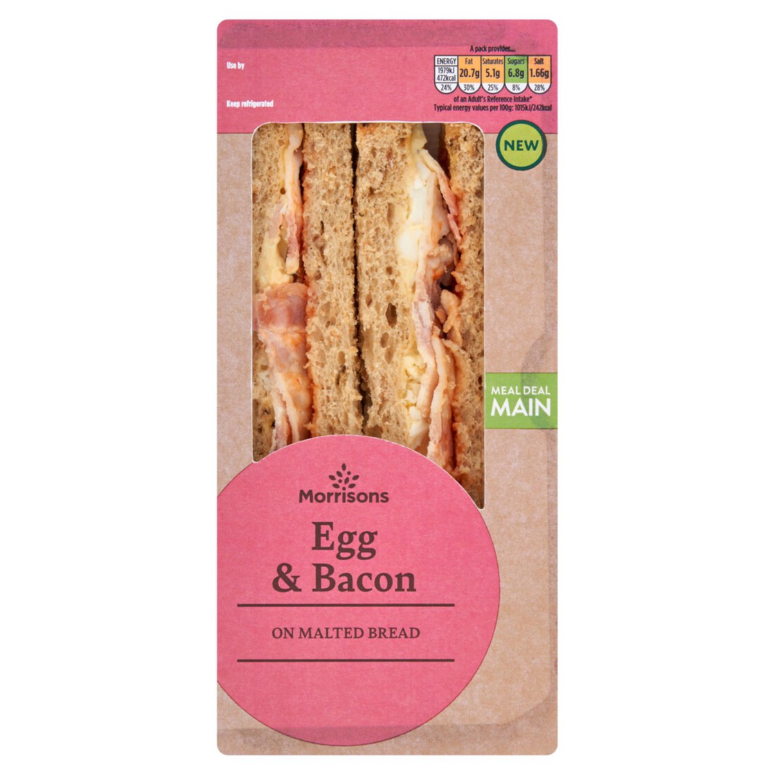 Morrisons Egg Mayo & Bacon Sandwich - Morrisons Online Groceries & Offers