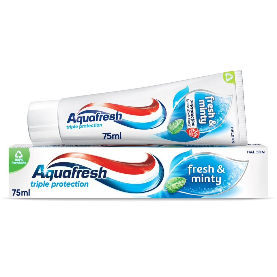 Aquafresh Triple Protection Fresh & Minty Toothpaste 75ml - Morrisons ...