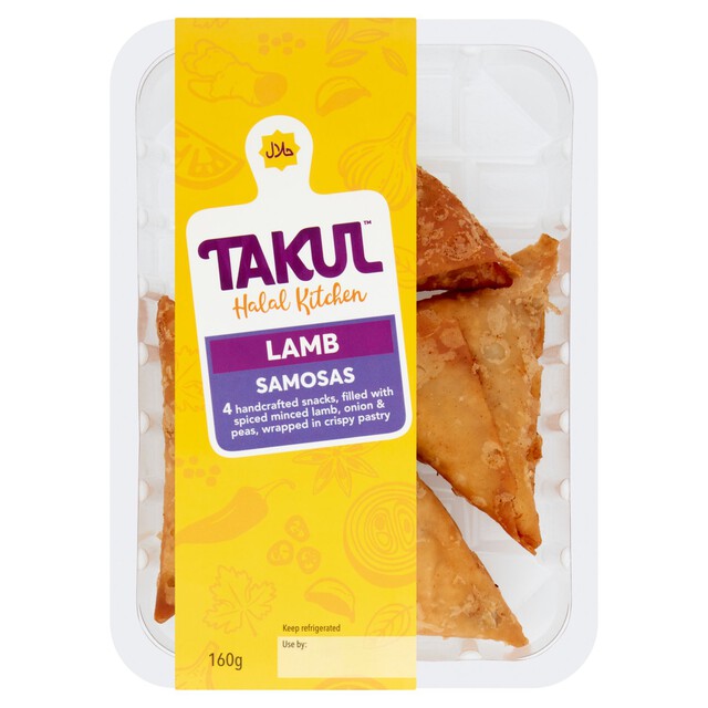 Takul Halal Kitchen 4 Lamb Samosas - Morrisons Online Groceries & Offers