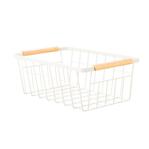 Morrisons Cream And Bamboo Wire Storage Basket - Morrisons Online ...