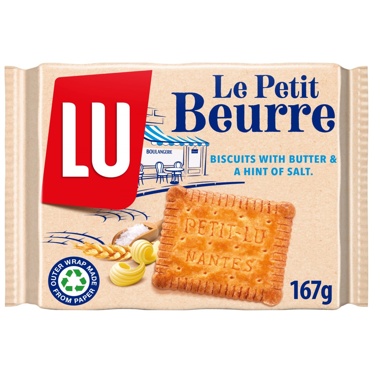 LU Le Petit Beurre Salted Butter Biscuits - Morrisons Online Groceries ...