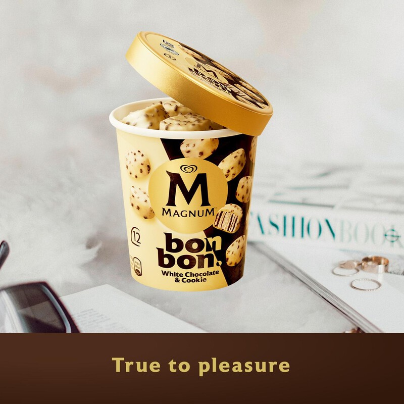 Magnum Bon Bon White Chocolate & Cookies Ice Cream Frozen Snack ...