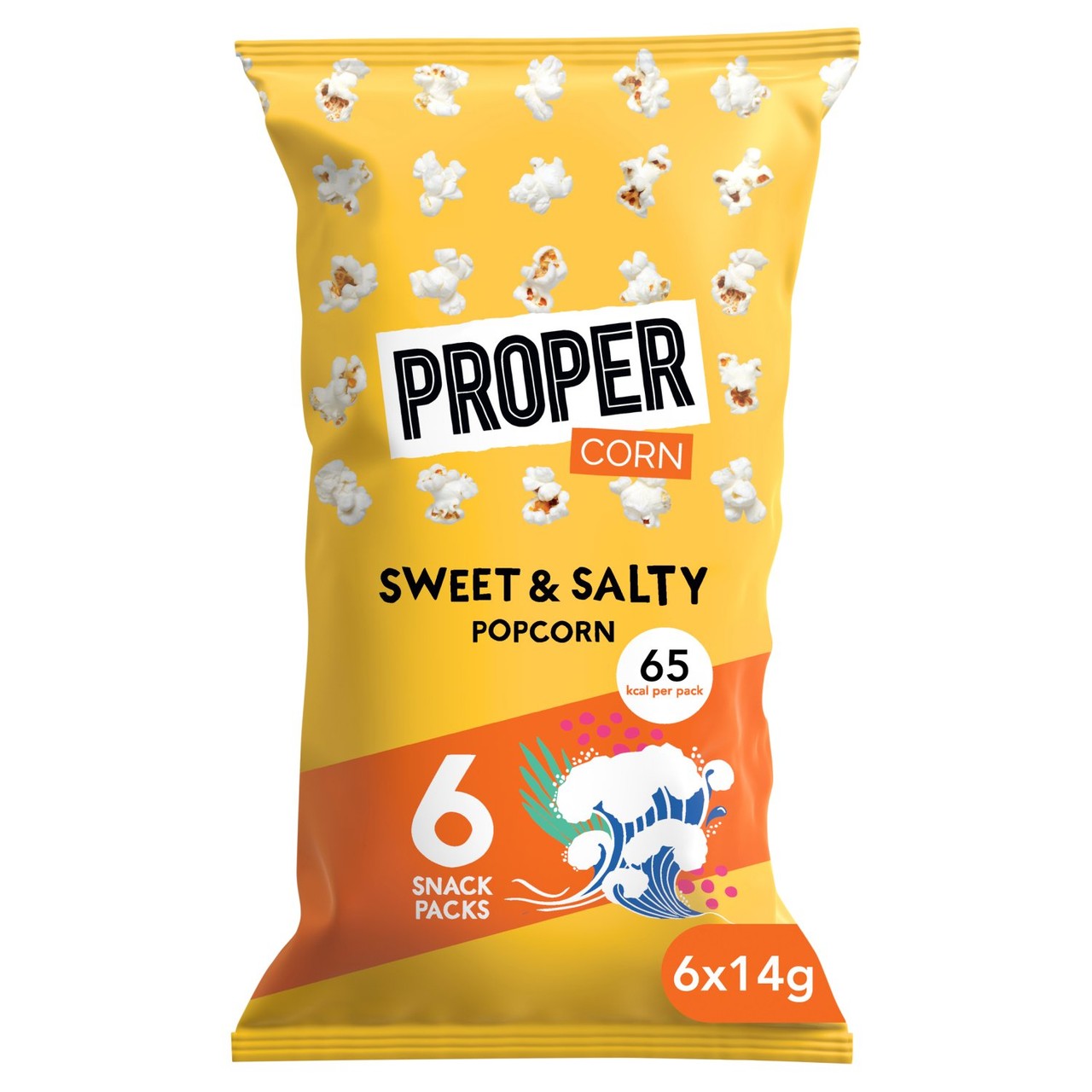 Proper Corn Sweet & Salty Popcorn 6x14g - Morrisons Online Groceries ...