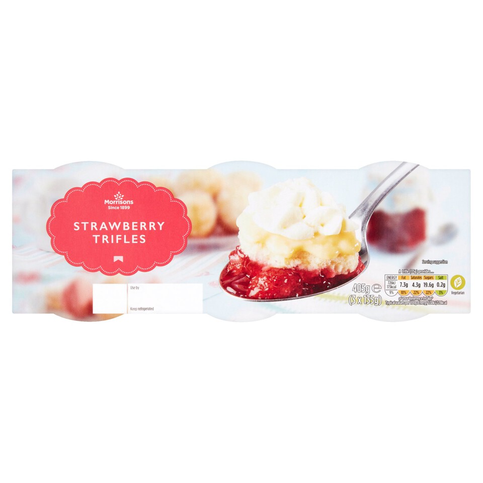 Morrisons Strawberry Trifles - Morrisons Online Groceries & Offers