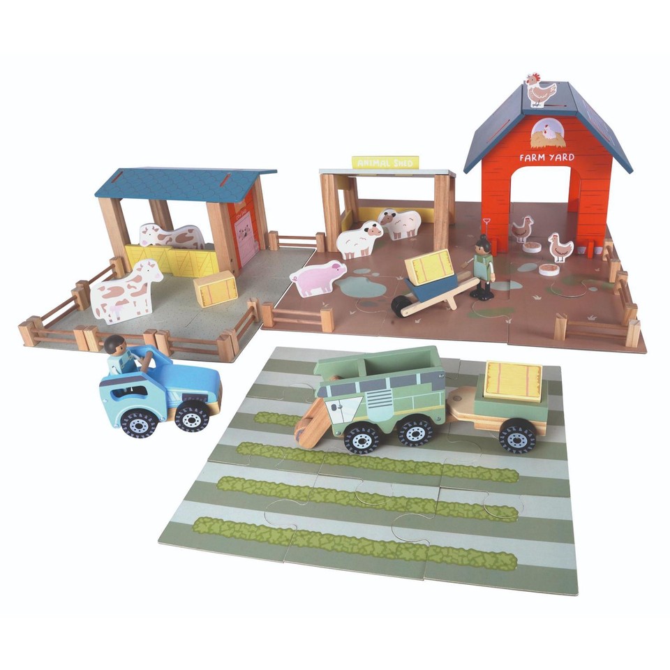 Ollie & Grace Farm Set With Tractor - Morrisons Online Groceries & Offers