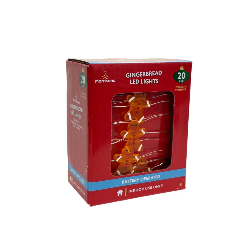 Morrisons Gingerbread Battery String Lights - Morrisons Online ...