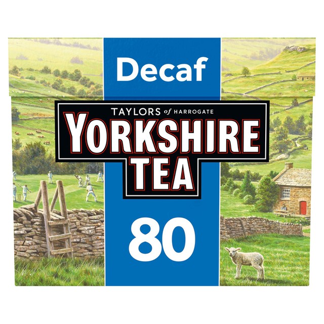 Yorkshire Decaffeinated Tea Bags 80s - Morrisons Online Groceries & Offers