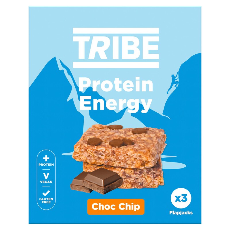 Tribe Protein Flapjack Choc Chip - Morrisons Online Groceries & Offers