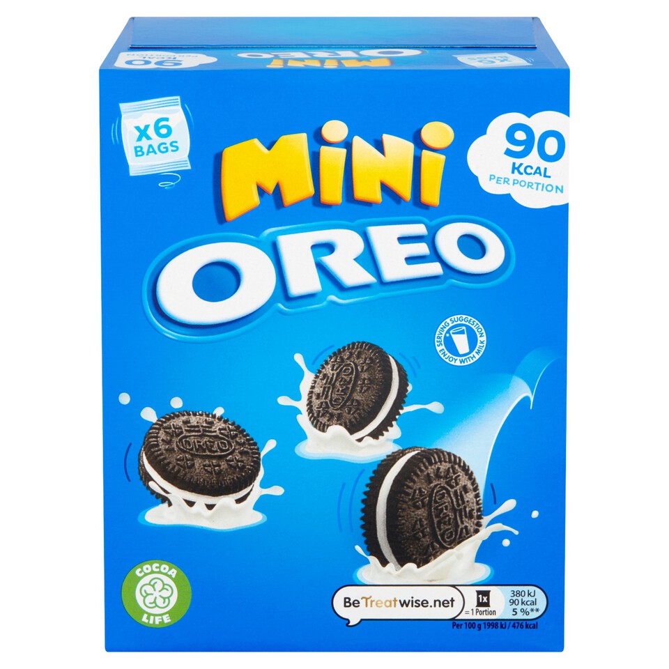 Mini OREO Vanilla Cookie Sandwich Biscuit Bags - Morrisons Online ...