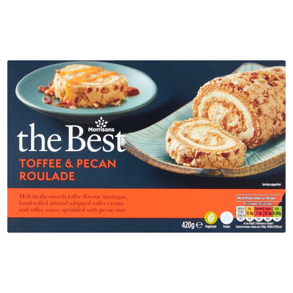 Morrisons The Best Toffee & Pecan Roulade - Morrisons Online Groceries ...