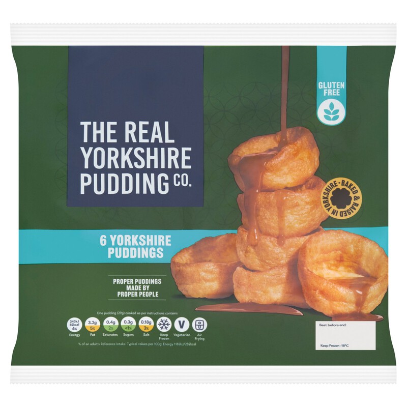The Real Yorkshire Pudding Company Gluten Free Yorkshire Puddings ...