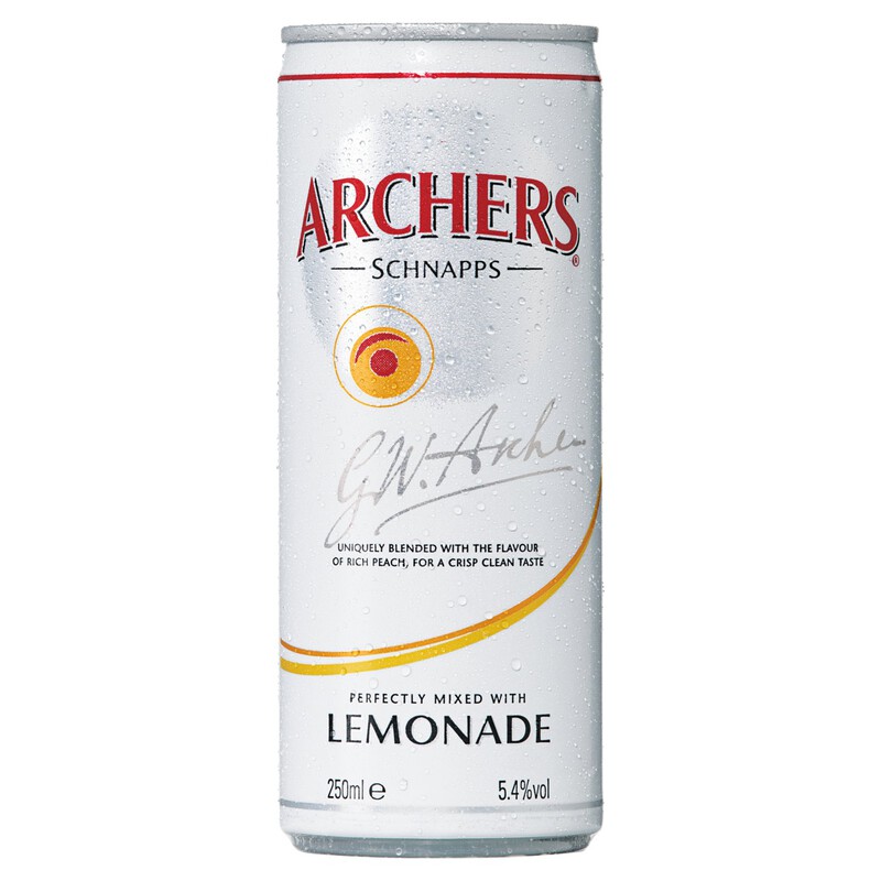 Archers Schnapps with Lemonade - Morrisons Online Groceries & Offers