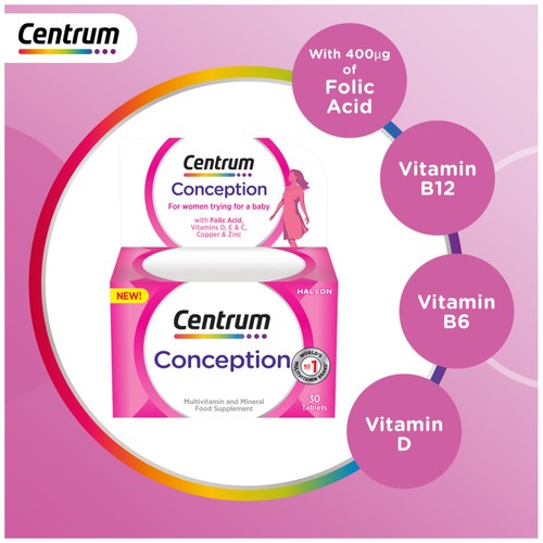 Centrum Conception 30 Tablets - Morrisons Online Groceries & Offers