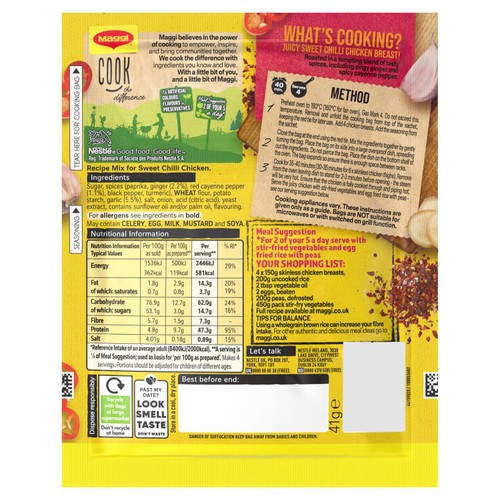 Maggi Juicy Sweet Chilli Halloumi Herb and Spice Seasoning Mix ...