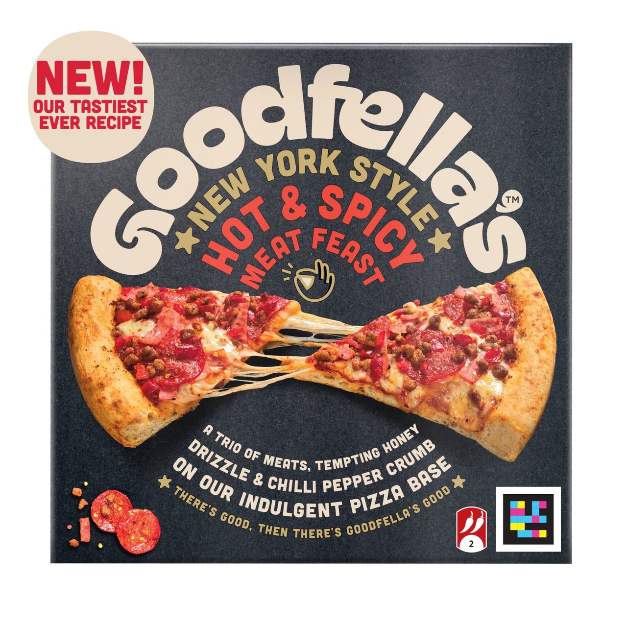 Goodfella's New York Style Hot & Spicy Meat Feast Pizza 571g ...