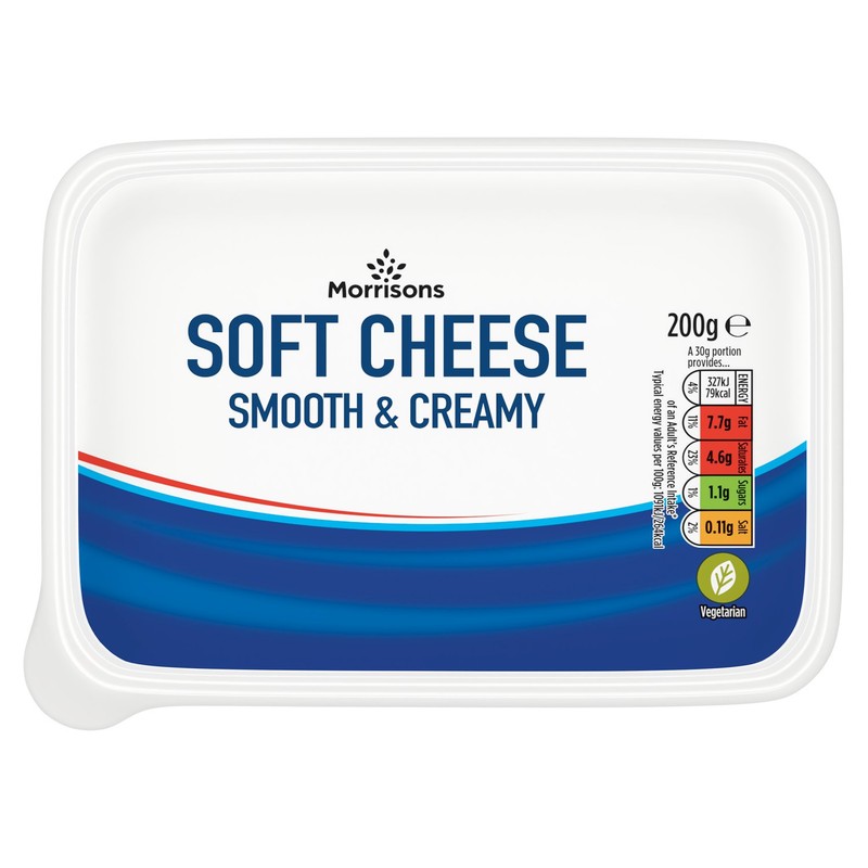 Morrisons Full Fat Soft Cheese 200g - Morrisons Online Groceries & Offers