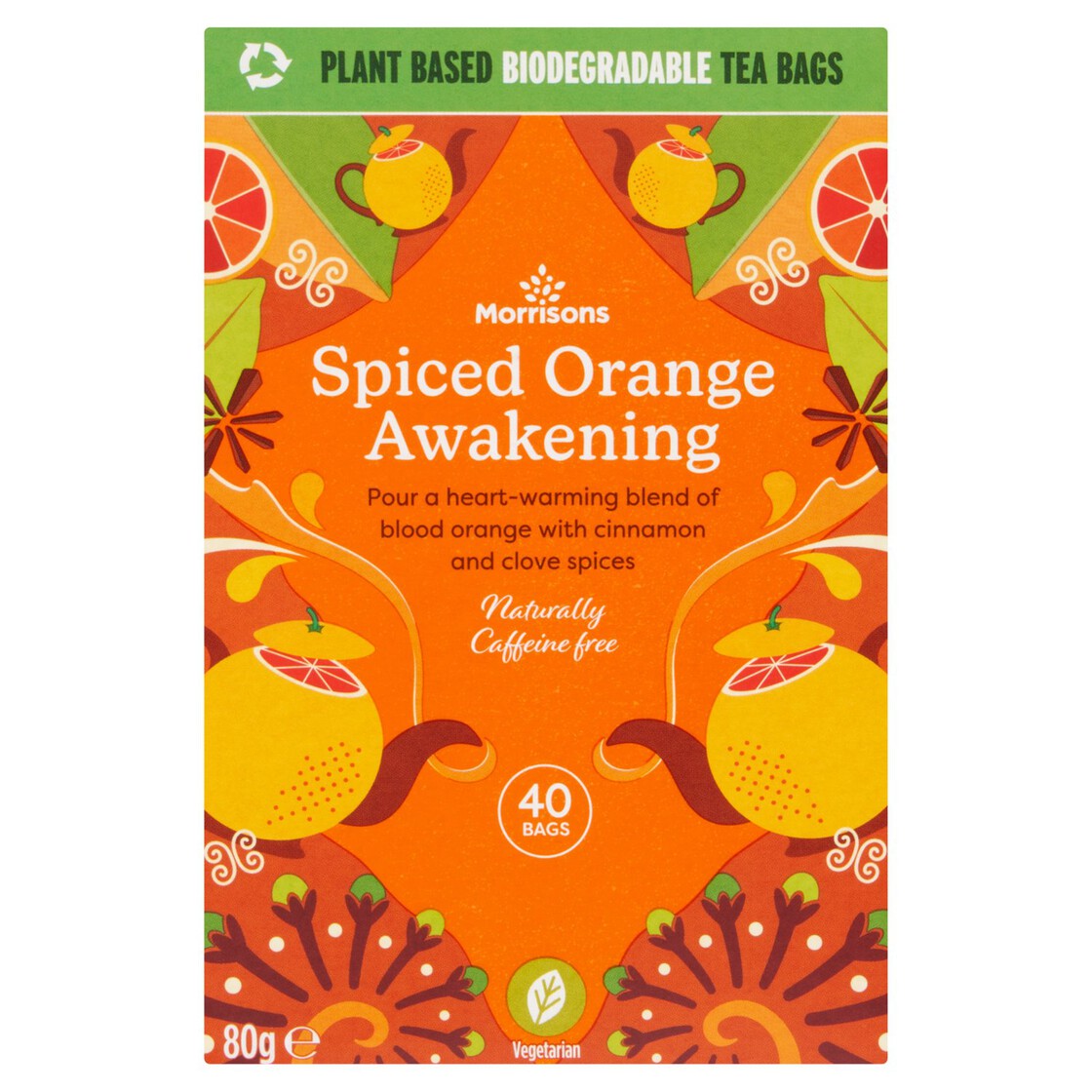 Morrisons Spiced Orange Awakening 40 Bags 80g - Morrisons Online ...