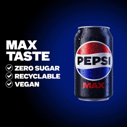 Pepsi Max No Sugar Cola Cans 24 x 330ml - Morrisons Online Groceries ...