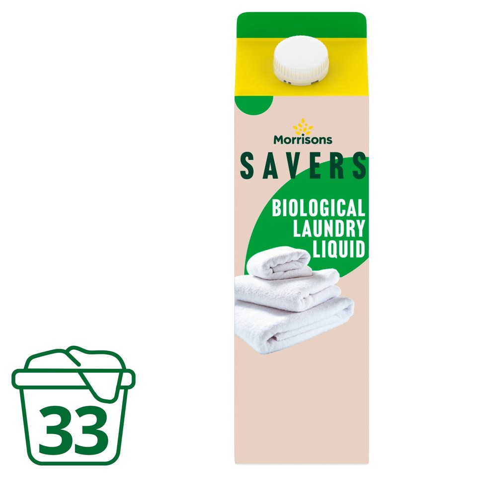 Morrisons Savers Biological Laundry Liquid 33 Washes - Morrisons Online ...
