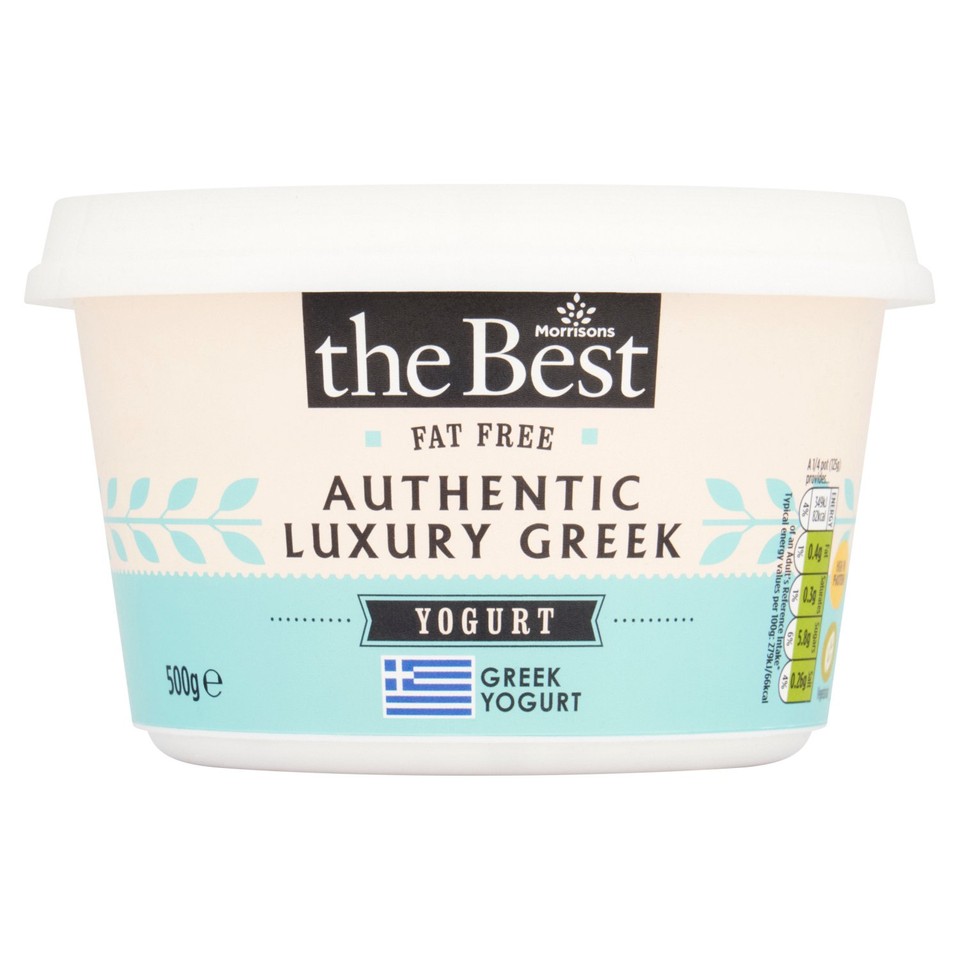 Morrisons The Best Greek Yogurt 0% Fat - Morrisons Online Groceries ...