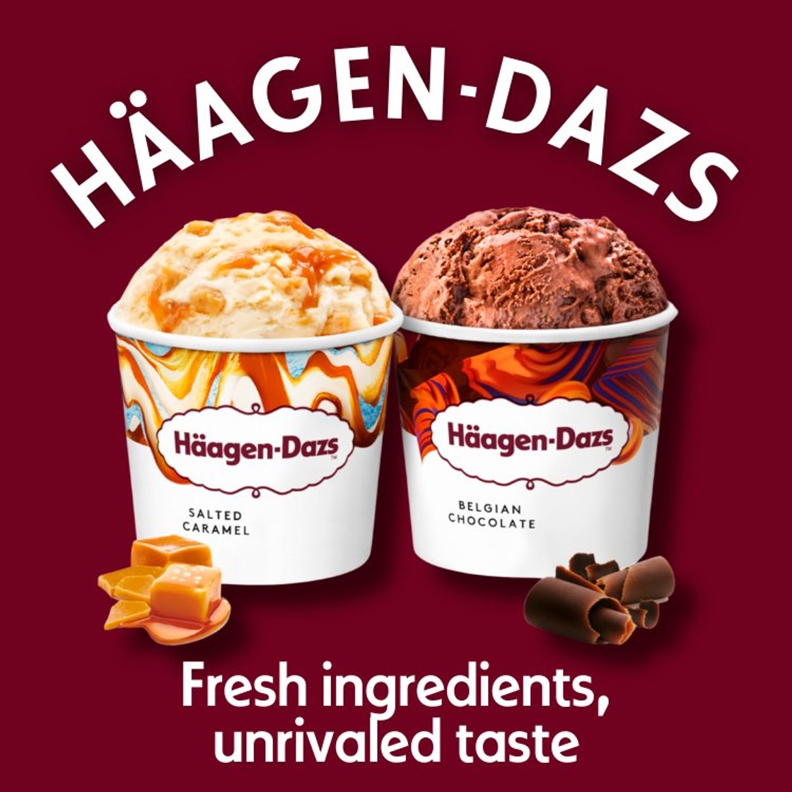 Haagen Dazs Indulgence Collection 4 x 95ml - Morrisons Online Groceries & Offers